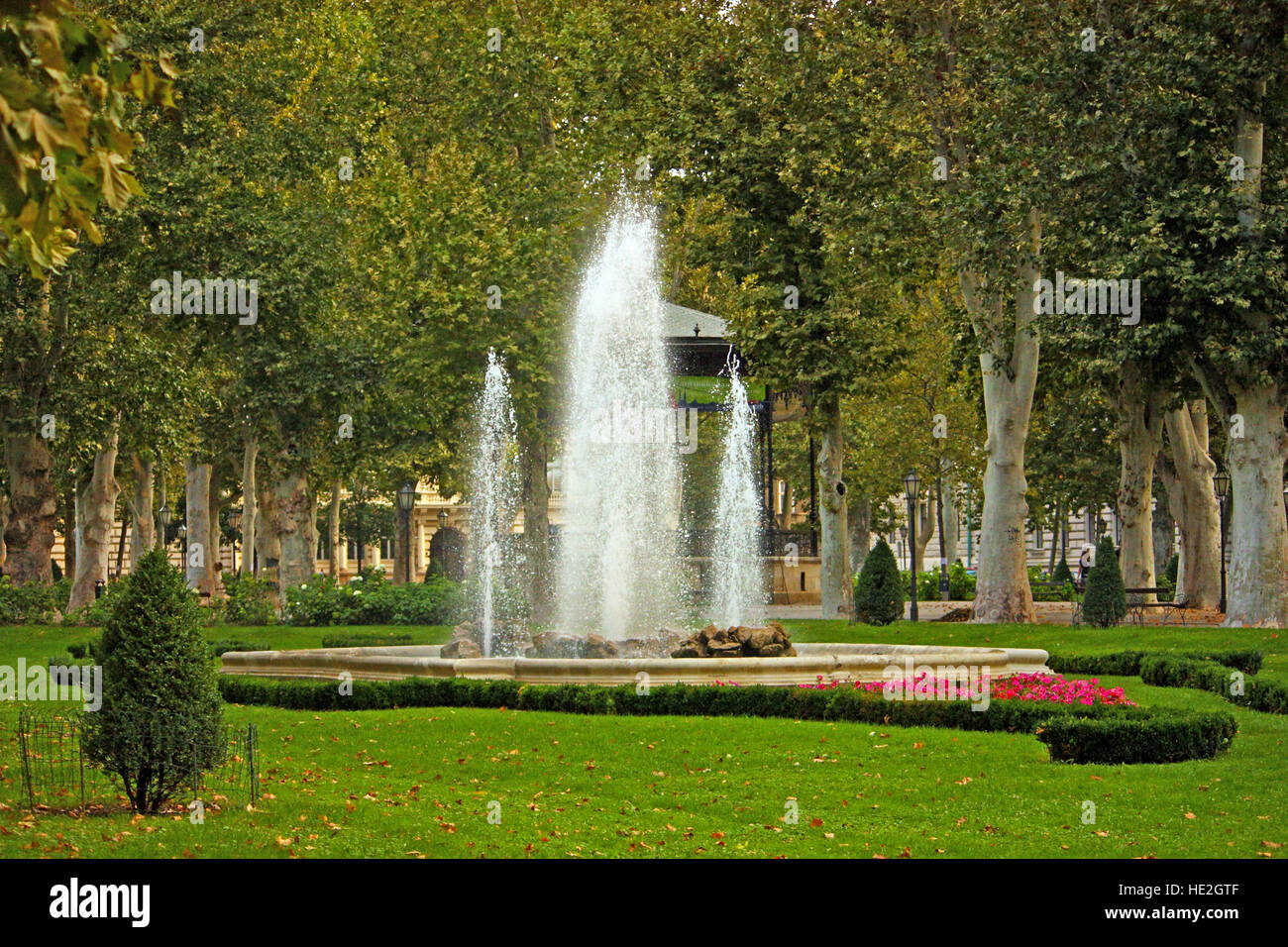 View of Zrinjevac, park in Zagreb, Croatia Stock Photo - Alamy
