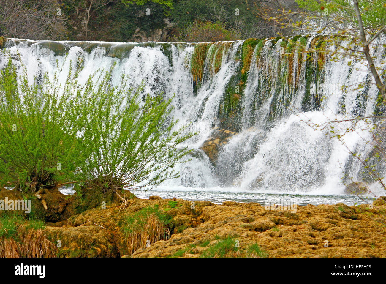 National park Krka, waterfall on Krka river, Croatia Stock Photo - Alamy