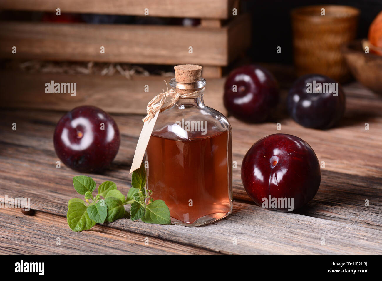 Prune juice bottle hi-res stock photography and images - Alamy