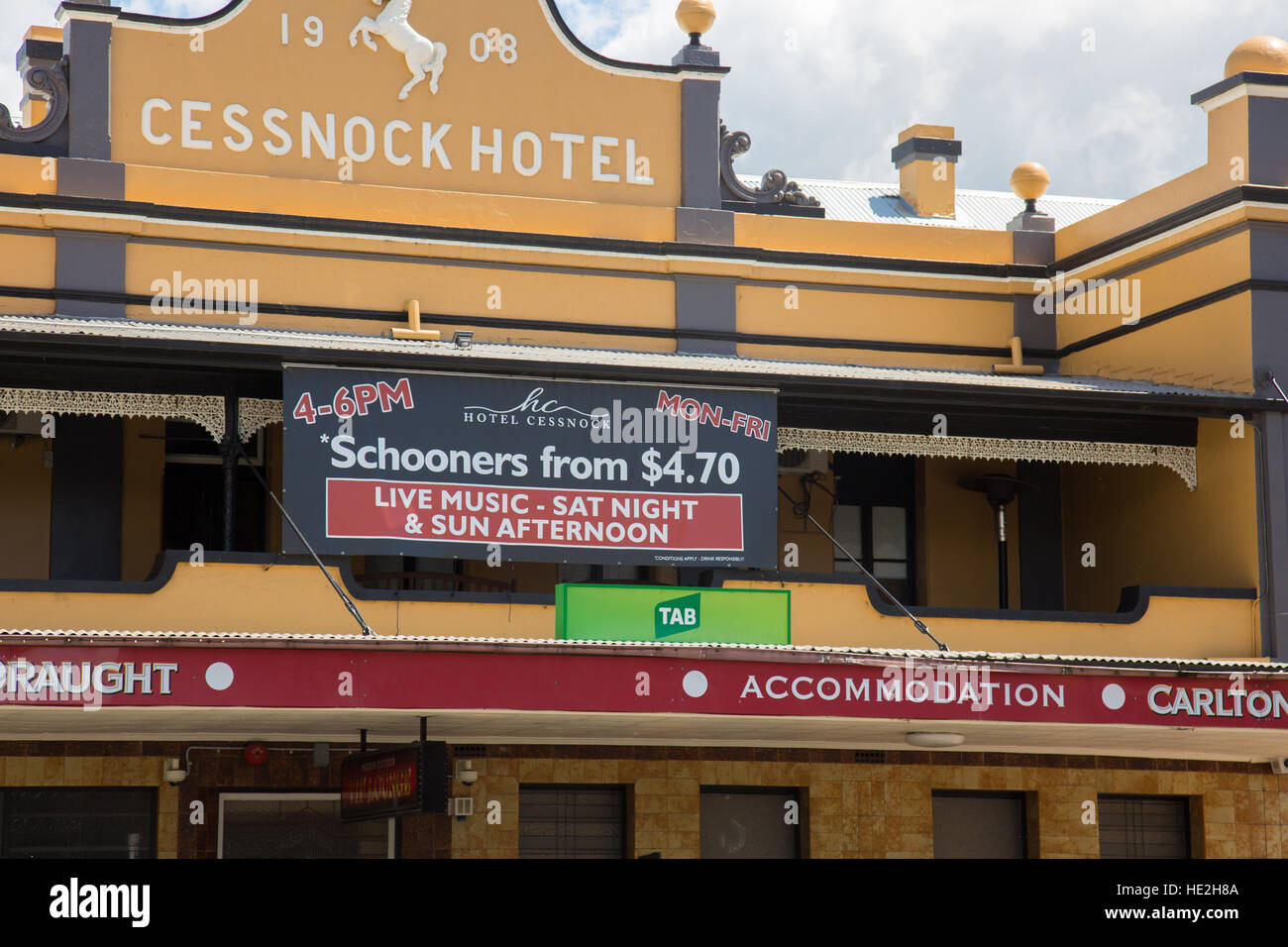 Cessnock hotel public house bar in the town of Cessnock,new south wales ...
