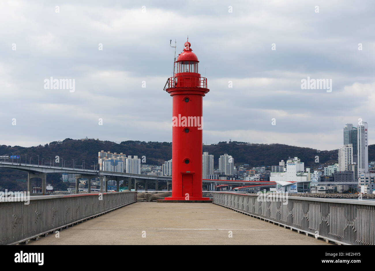 Busan, South Korea – March 24th, 2016: Busan, beacon in the western ...