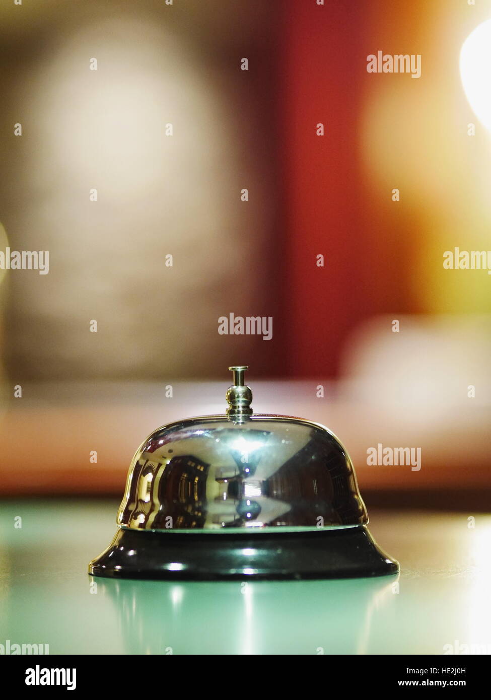 Hotel reception desk bell hi-res stock photography and images - Alamy