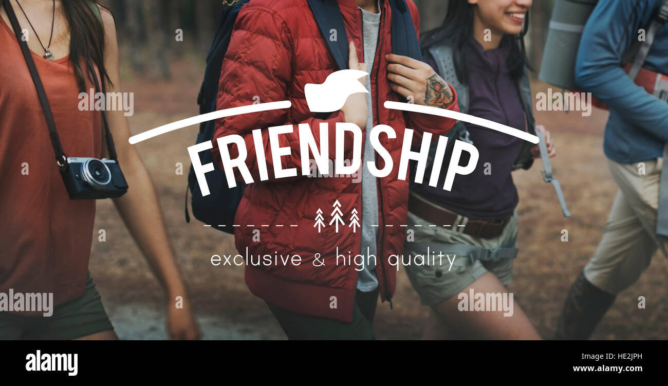 Friendship Friends Forever Togetherness Connection Concept Stock Photo ...