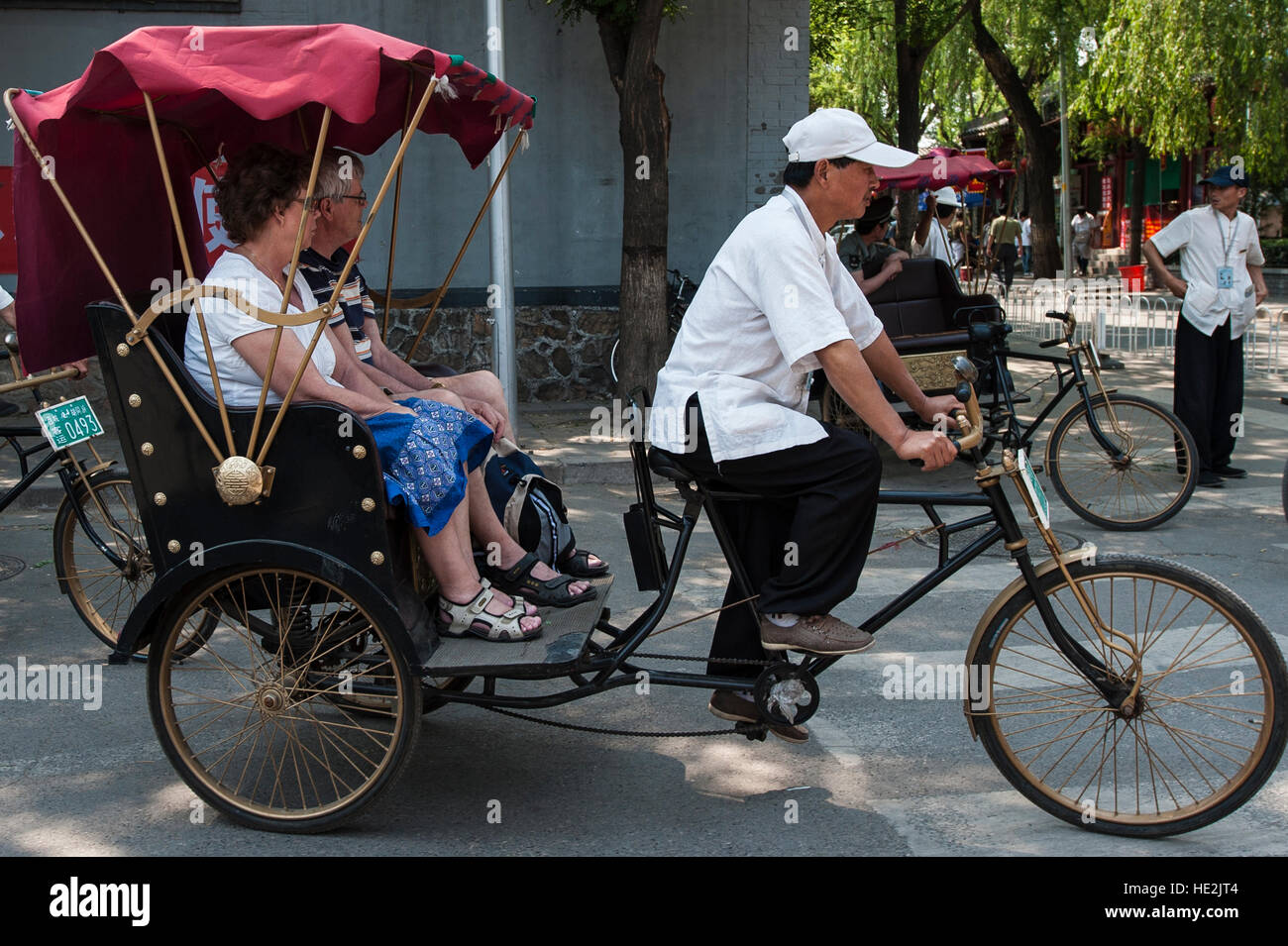 Rickshaw beijing china trishaw hi-res stock photography and images - Alamy