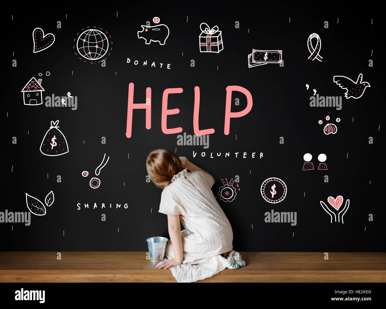 Help Donations Charity Foundation Support Concept Stock Photo - Alamy