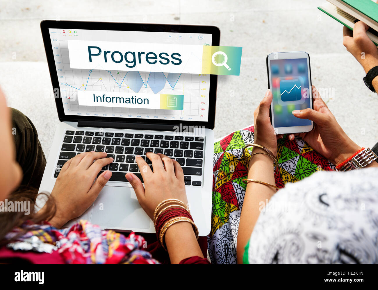 Results Statistics Report Target Concept Stock Photo - Alamy