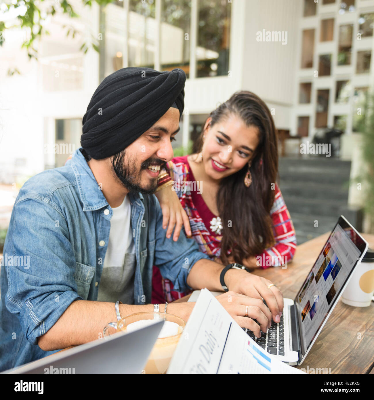 Indian Community Togetherness Technology Concept Stock Photo - Alamy