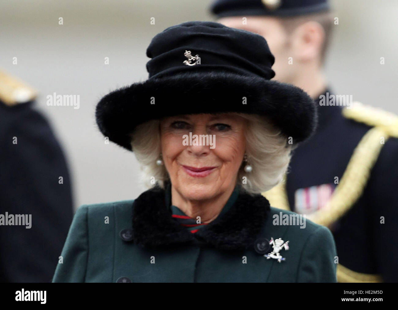 The Duchess of Cornwall at the Royal Military Academy, Sandhurst ...