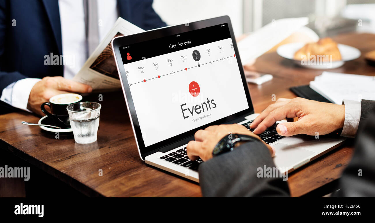 Events Appointment Calendar Concept Stock Photo - Alamy