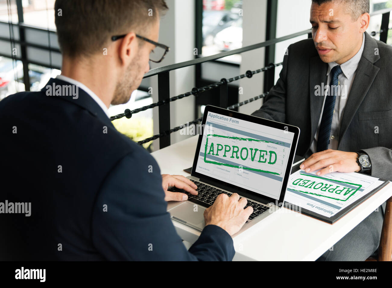 Approved Accepted Application Form Concept Stock Photo - Alamy