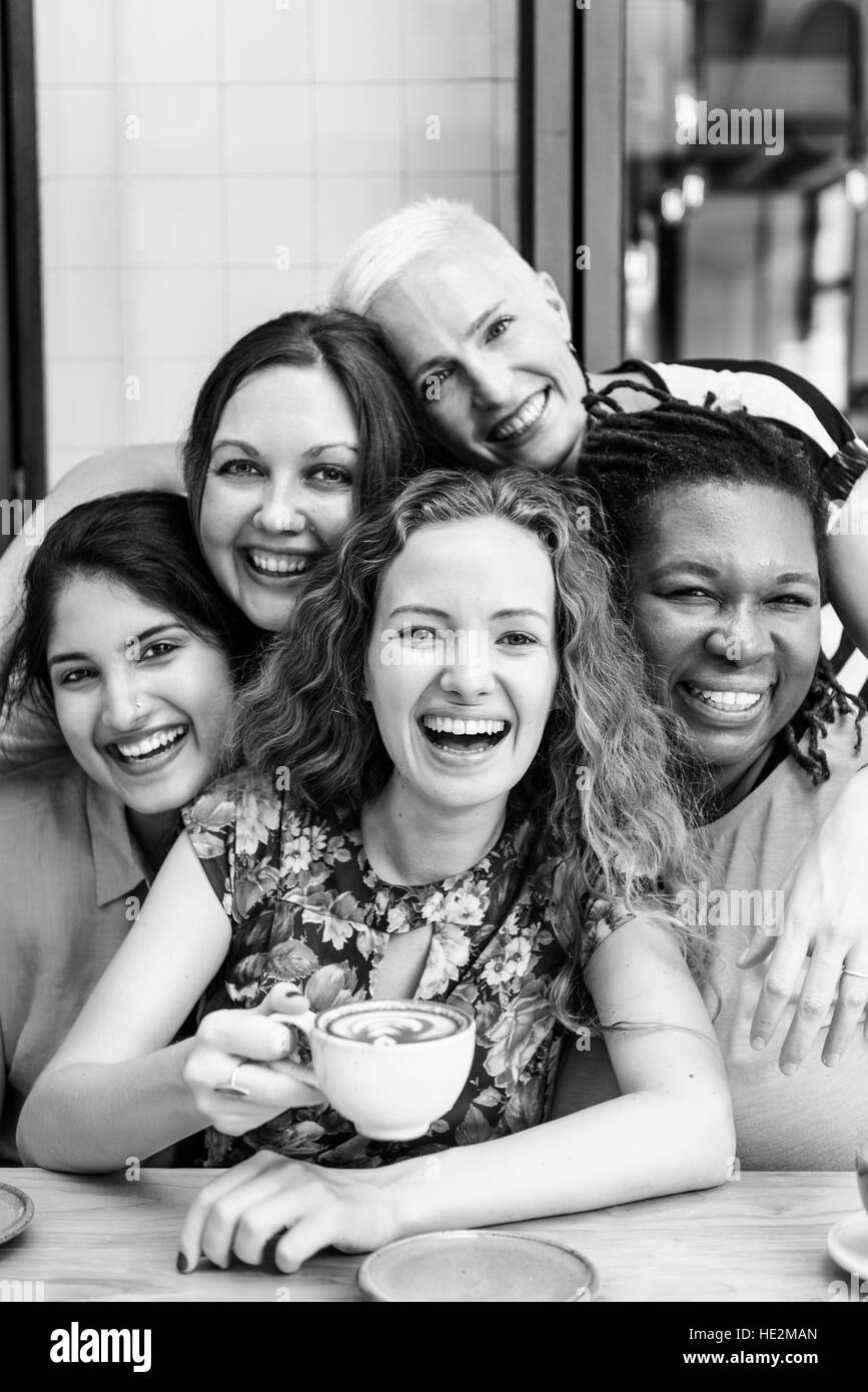 Diversity Women Socialize Unity Together Concept Stock Photo - Alamy
