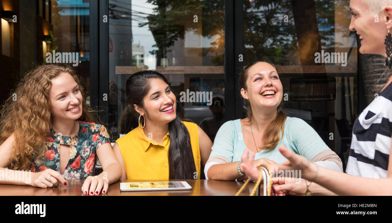 Women Communication Connection Happiness Concept Stock Photo - Alamy