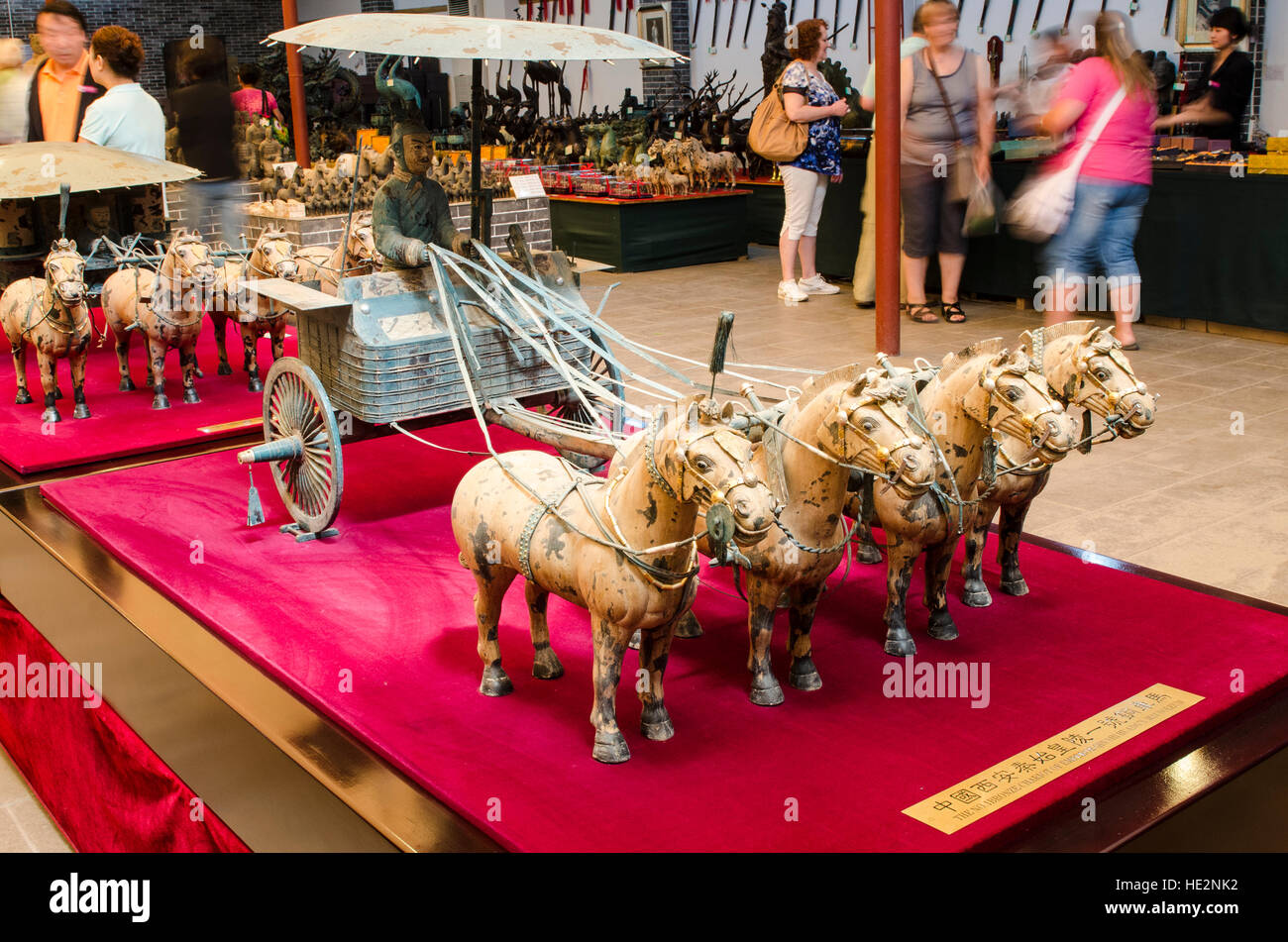 Workshop producing terra cotta terracotta warriors chariots and other ...