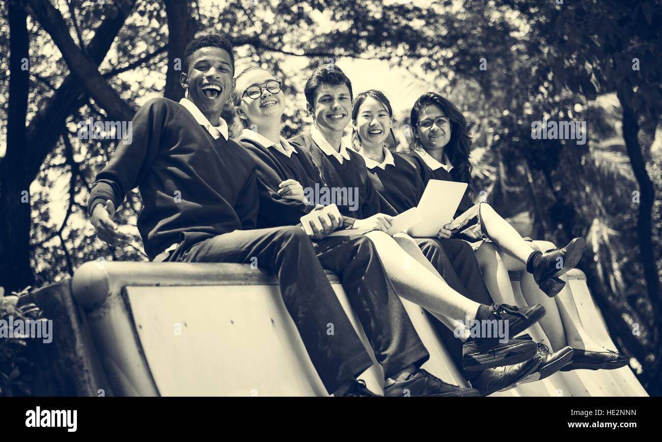 Diverse students studying uniform hi-res stock photography and images ...