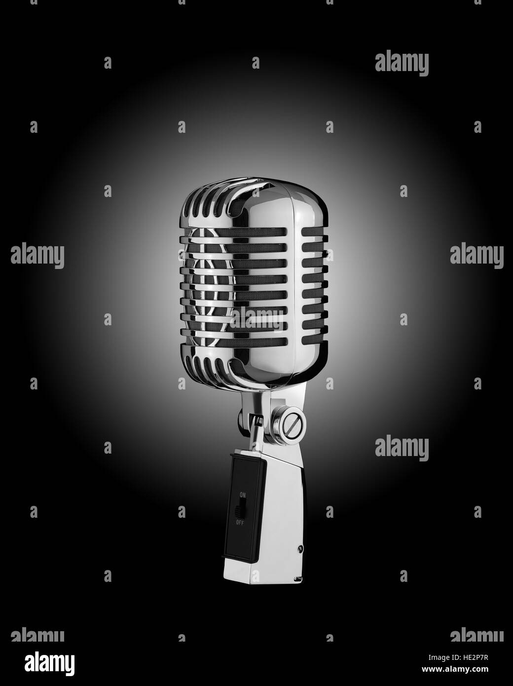 Vintage singing microphone hi-res stock photography and images - Alamy