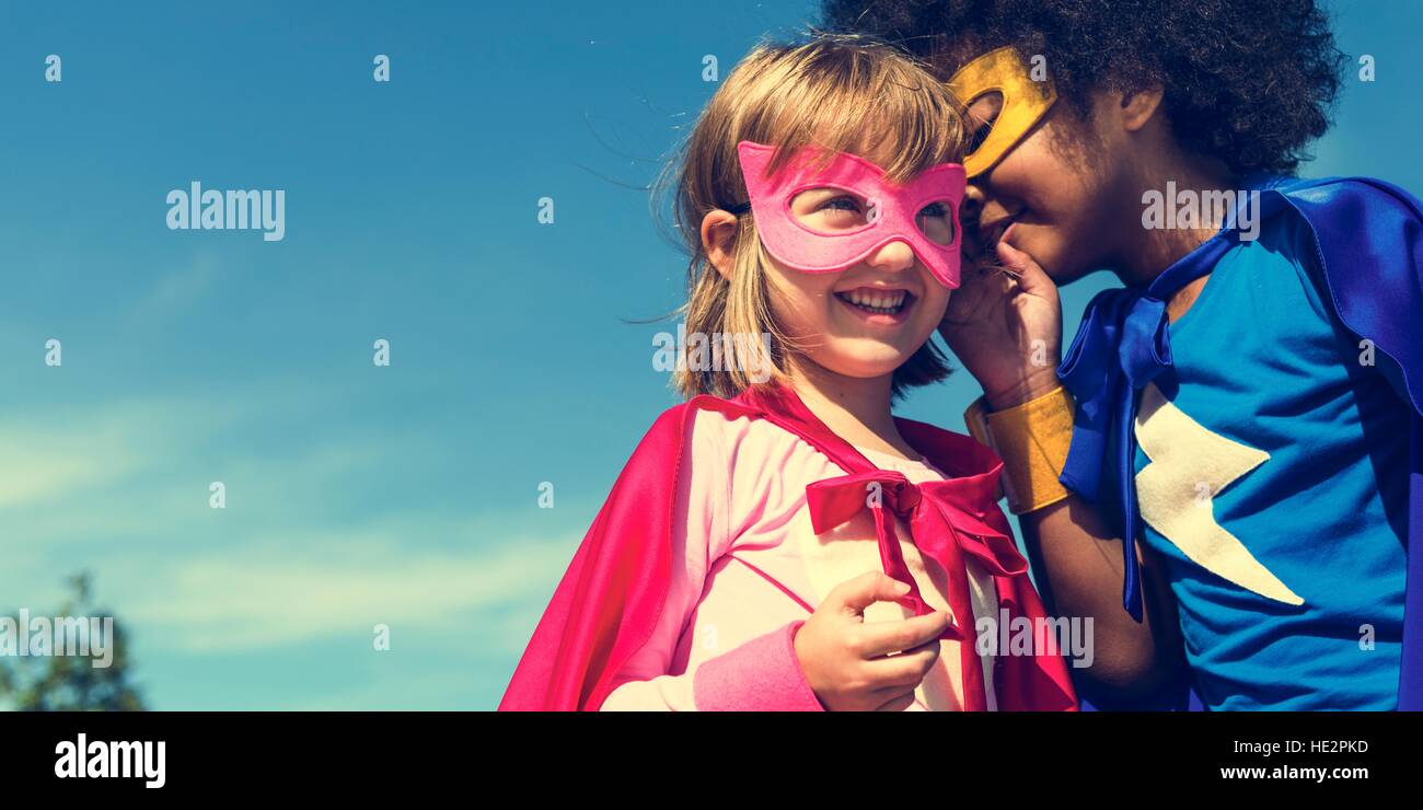 Children Childhood Super Hero Concept Stock Photo - Alamy