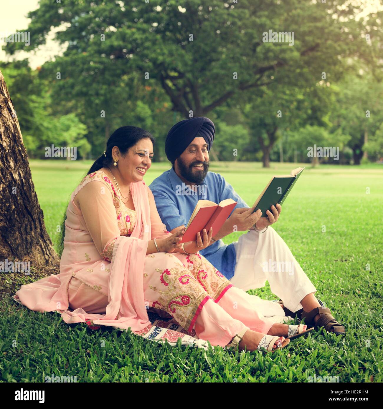 Indian Couple Love Care Concept Stock Photo - Alamy