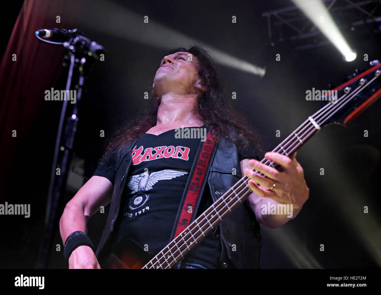 Saxon Performing live at the Manchester O2 Ritz Featuring: Saxon, Nibbs ...