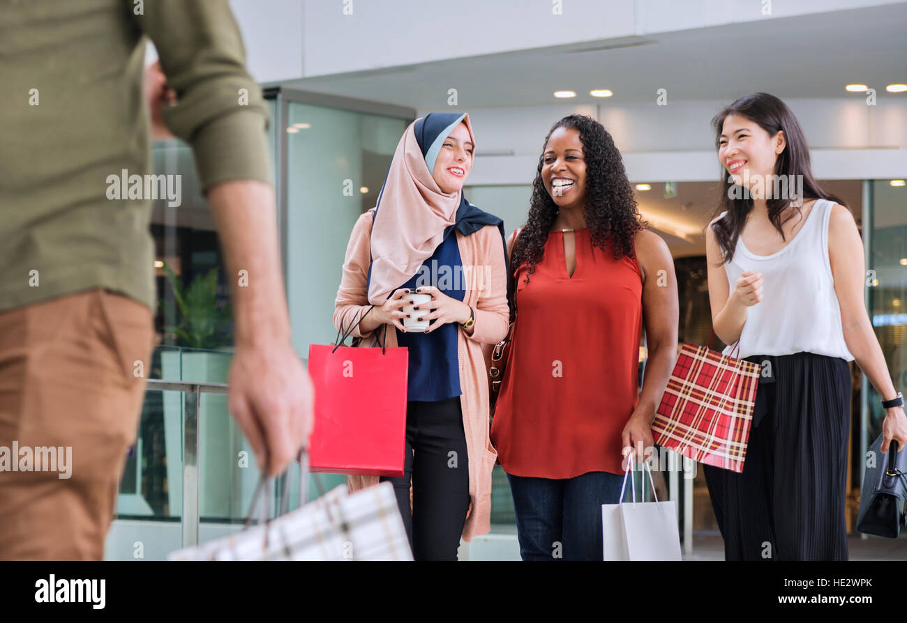 Group Of People Shopping Concept Stock Photo - Alamy