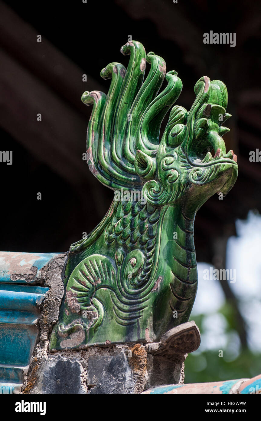 Decorative dragons on roof Great Mosque Xian, China Stock Photo - Alamy