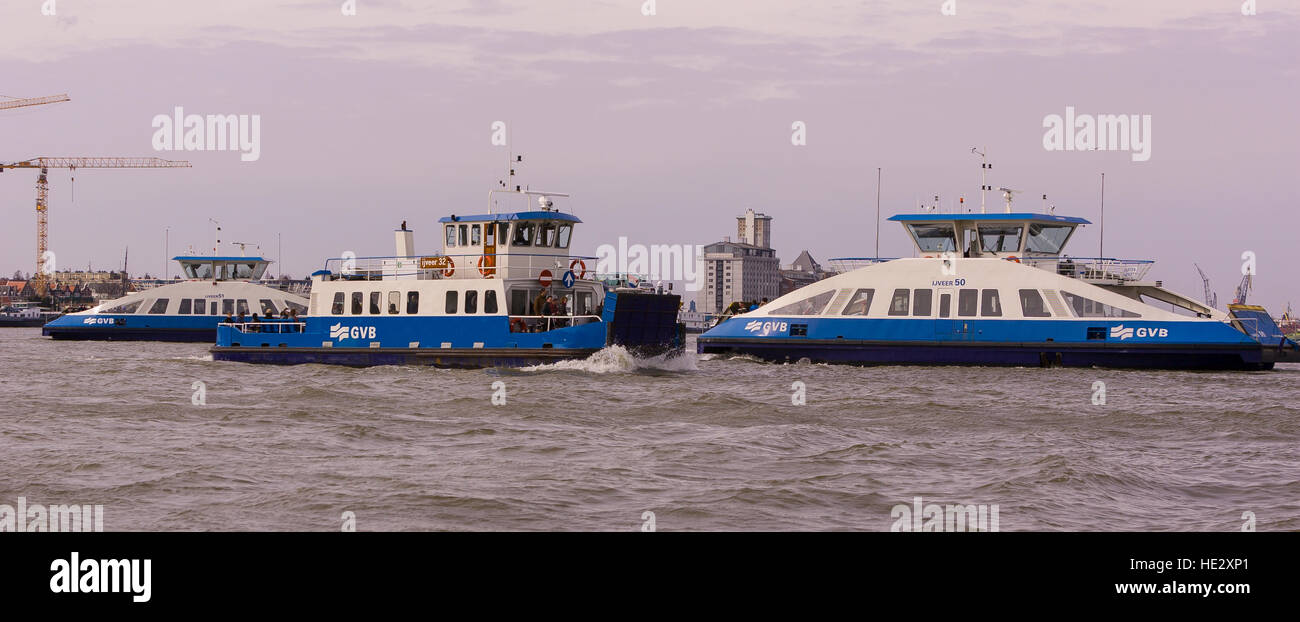 AMSTERDAM, NETHERLANDS - Ferry boats Stock Photo - Alamy