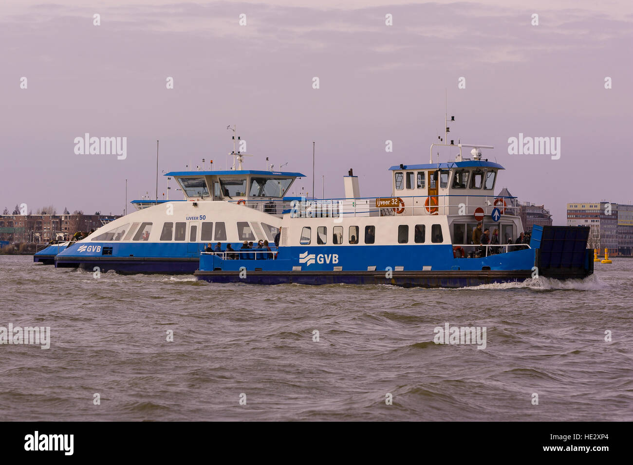 AMSTERDAM, NETHERLANDS - Ferry boats Stock Photo - Alamy