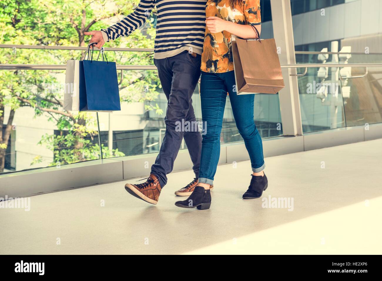 Couple Together Shopping Customer Concept Stock Photo - Alamy