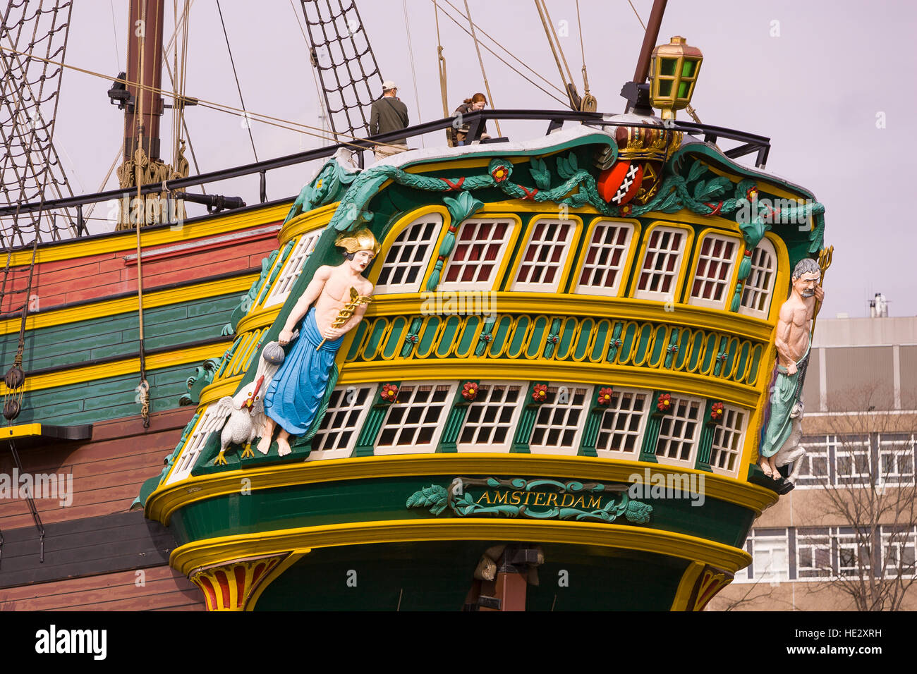 AMSTERDAM, NETHERLANDS - The Ship Amsterdam, at the National Maritime ...