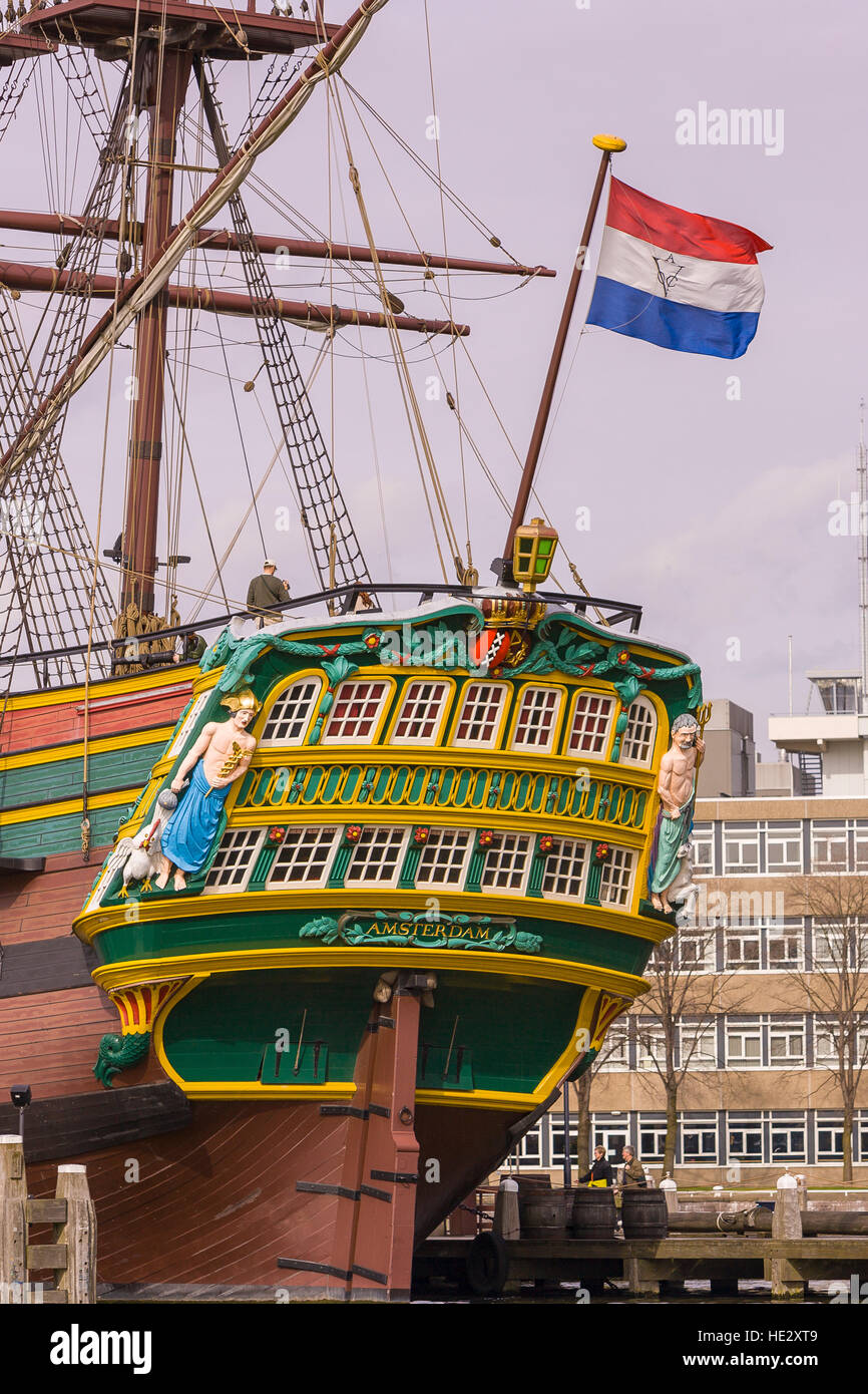 AMSTERDAM, NETHERLANDS - The Ship Amsterdam, at the National Maritime ...