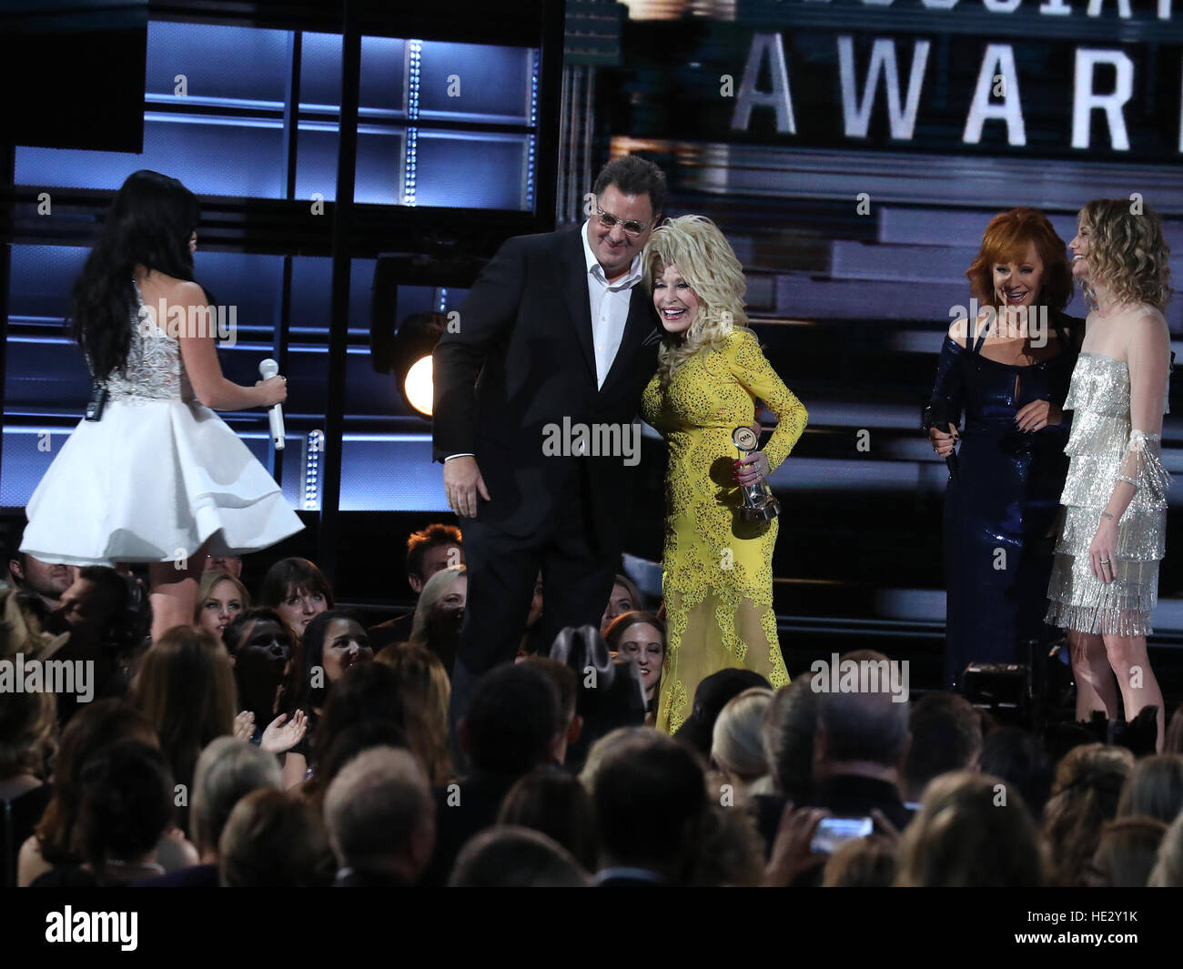 50th Annual CMA Awards Show at The Bridgestone Arena Featuring: Vince ...