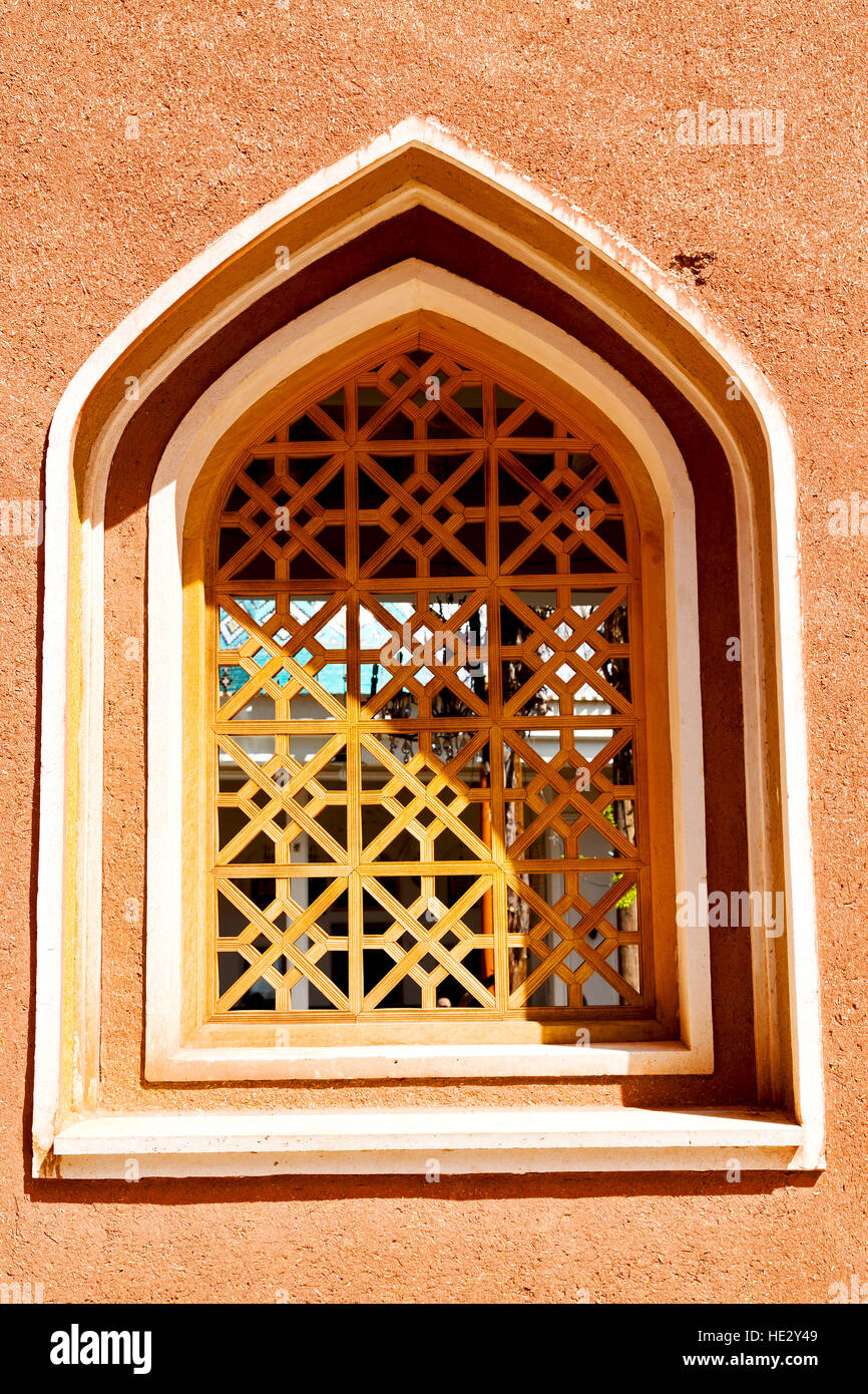 blur in iran old window near the mosque and antique construction Stock ...