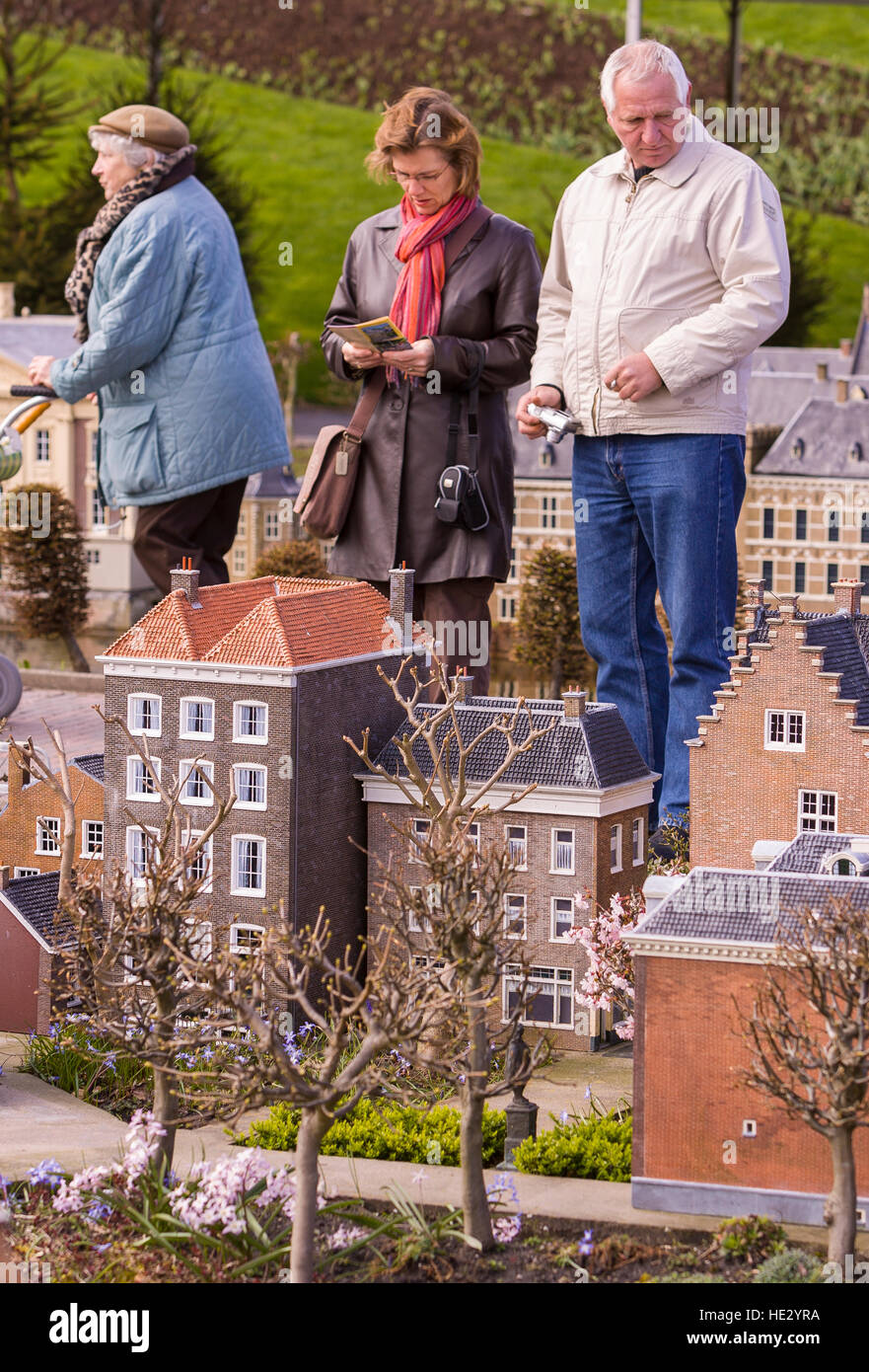 THE HAGUE, NETHERLANDS - Madurodam miniature city amusement park Stock ...
