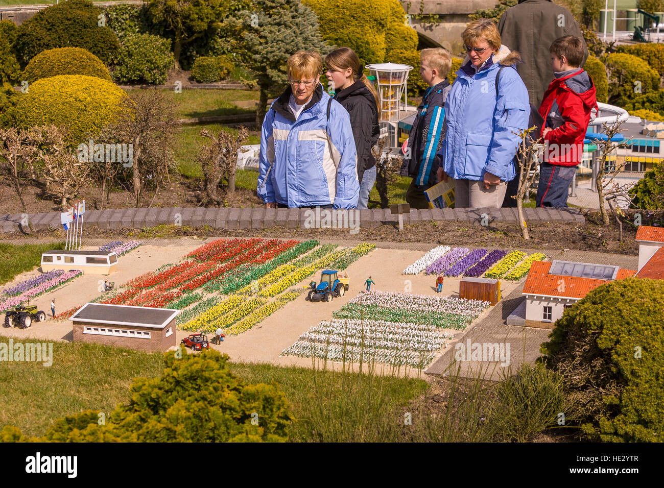 THE HAGUE, NETHERLANDS - Madurodam miniature city amusement park Stock ...