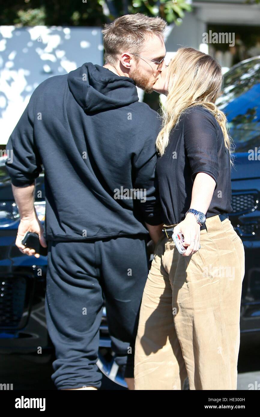 Hilary Duff and Jason Walsh seen leaving Fred Segal after having lunch ...