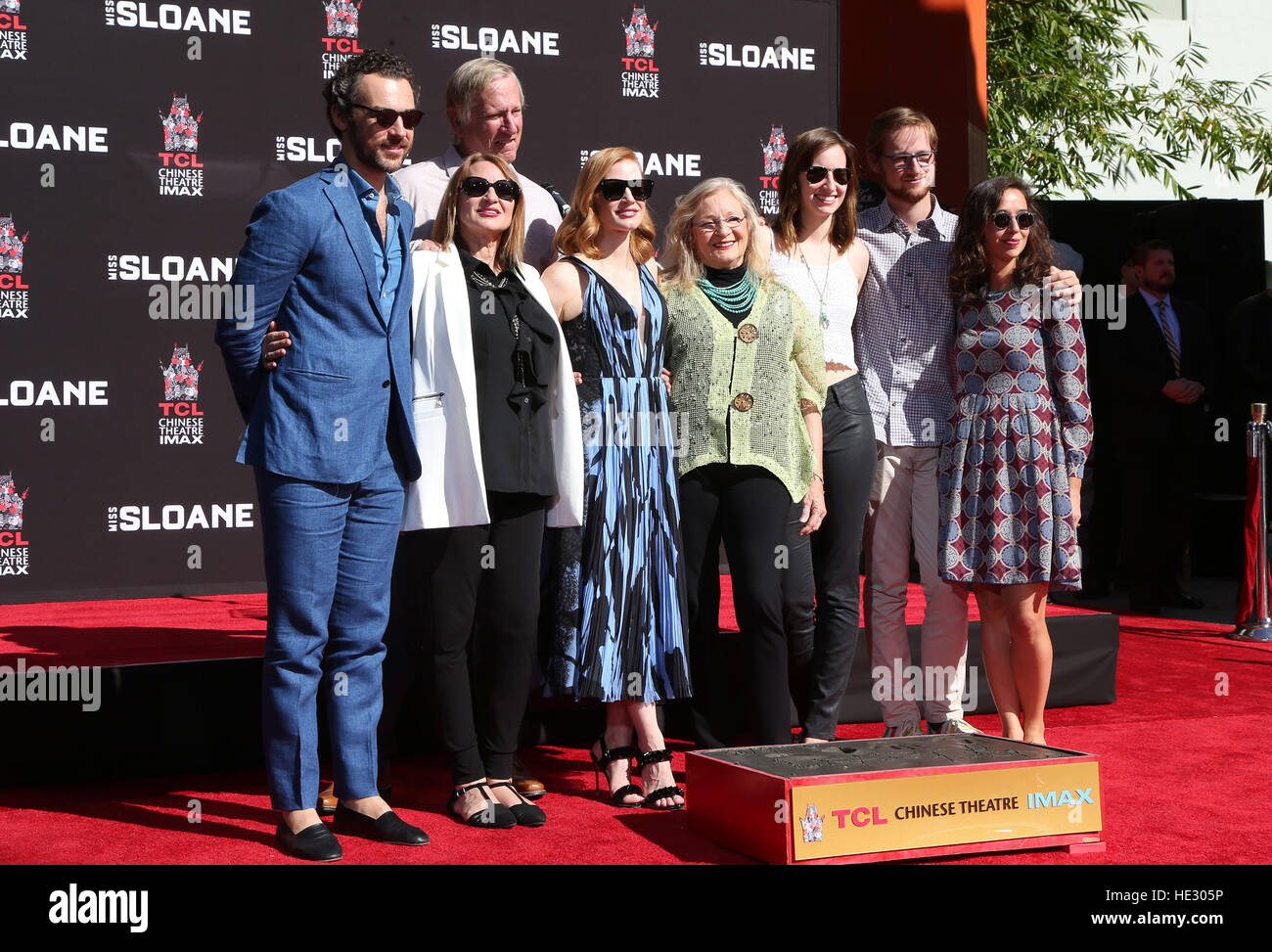 Jessica Chastain Hand And Footprint Ceremonyat TCL Chinese Theatre ...