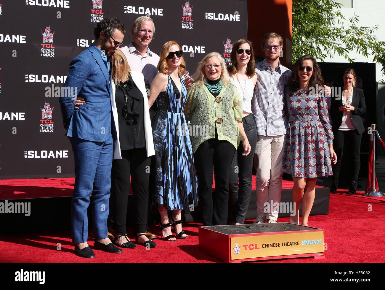 Jessica Chastain Hand And Footprint Ceremonyat TCL Chinese Theatre ...
