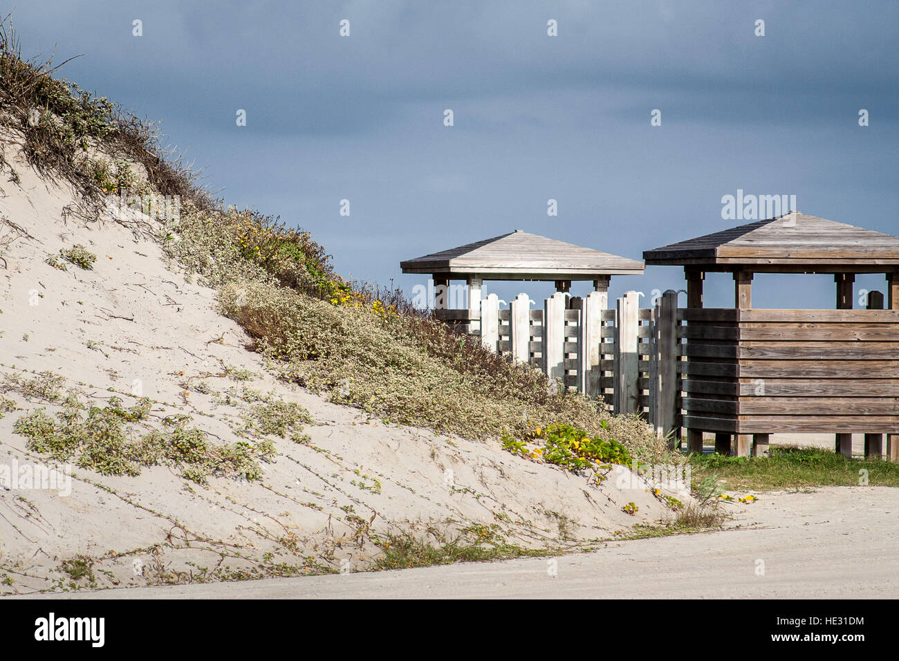 The entrance to the beach Stock Photo - Alamy