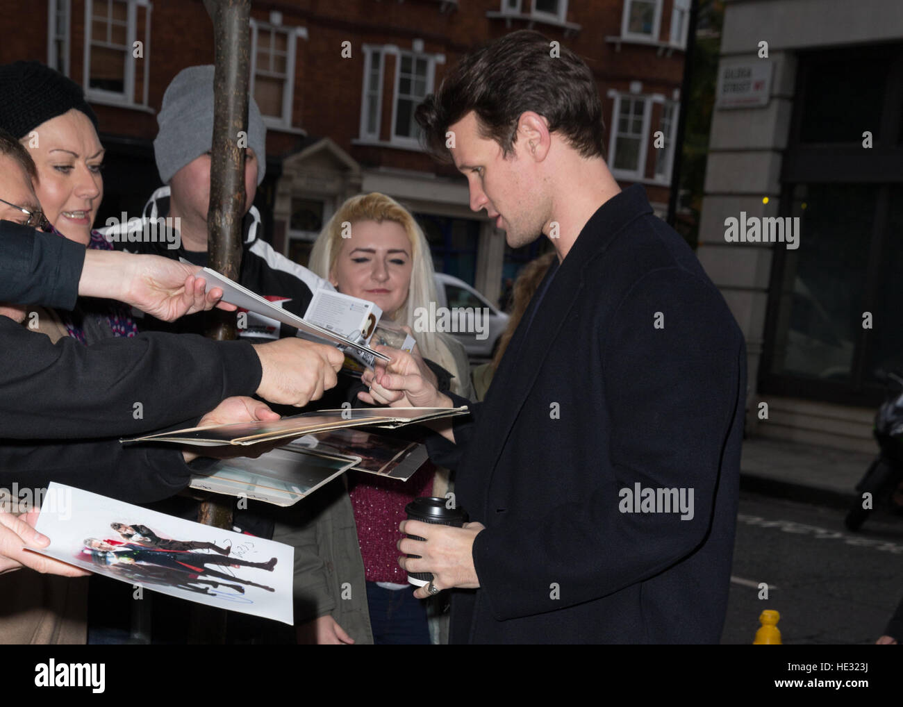 Celebrities at BBC Radio 2 Featuring: Matt Smith Where: London, United ...
