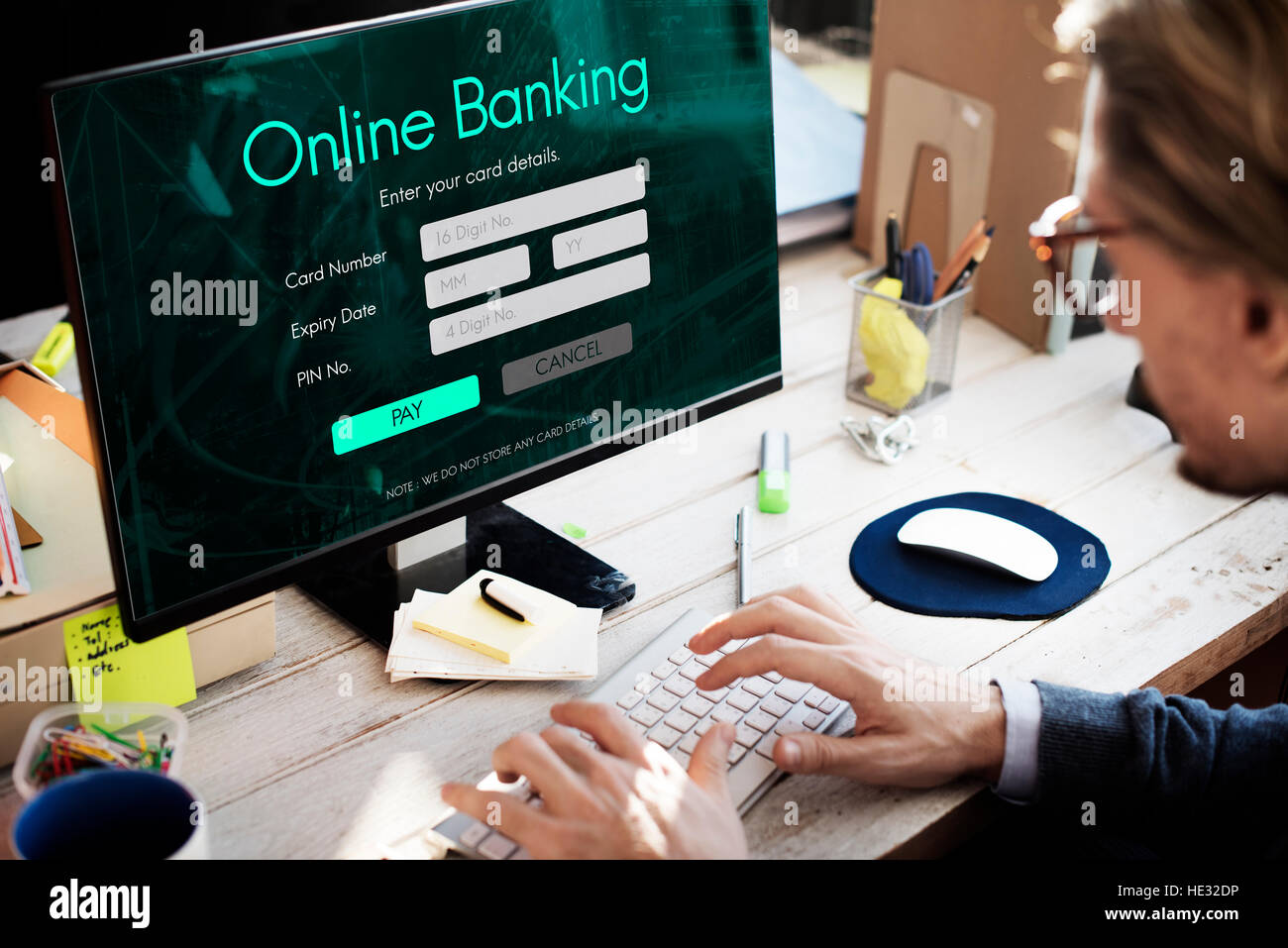 Internet Online Banking Pay Concept Stock Photo - Alamy