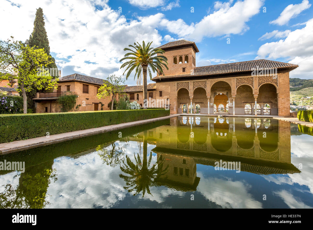 El Partal Alhambra de Granada Stock Photo - Alamy
