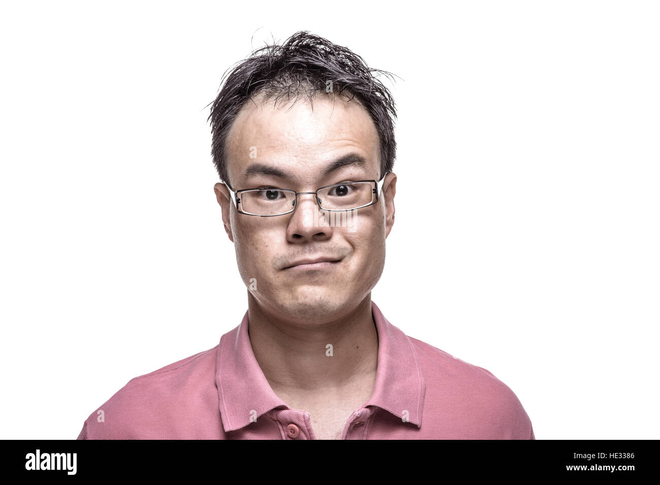 Facial expression : man thinking Stock Photo - Alamy