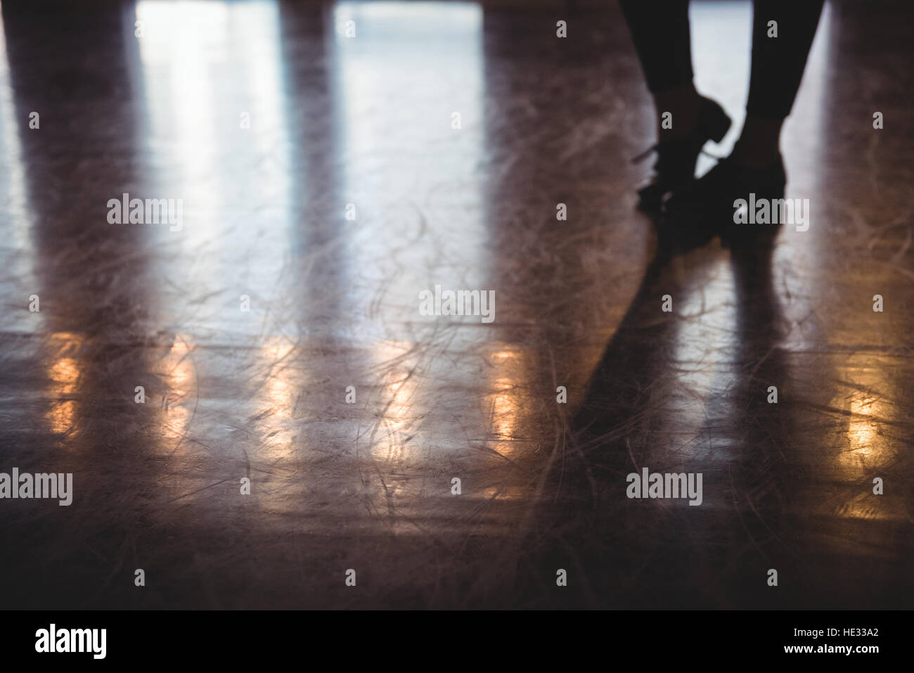 Feet of woman performing dance in ballet studio Stock Photo - Alamy