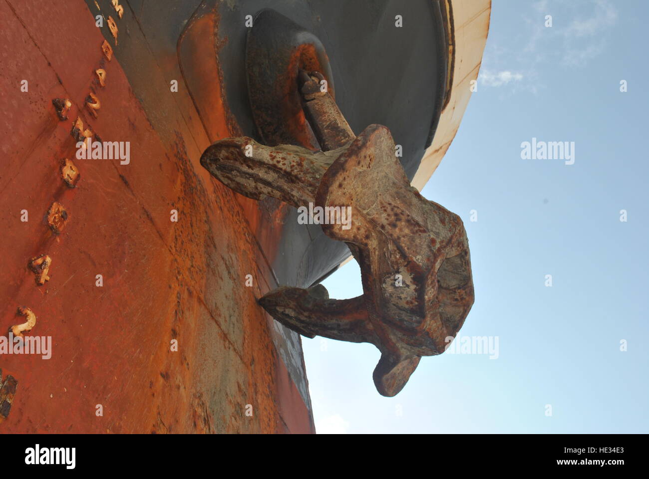 Ran aground oil tanker ship in Thailand Stock Photo - Alamy