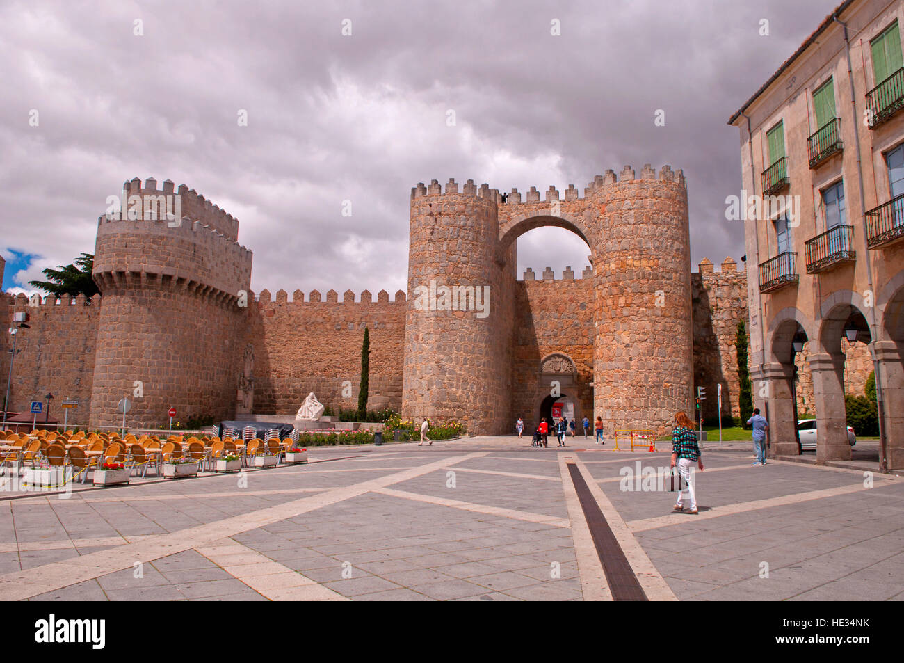 Medieval spanish walled city hi-res stock photography and images - Alamy
