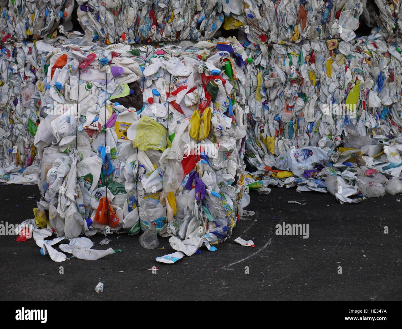 Plastic waste used for recycling (France Stock Photo - Alamy