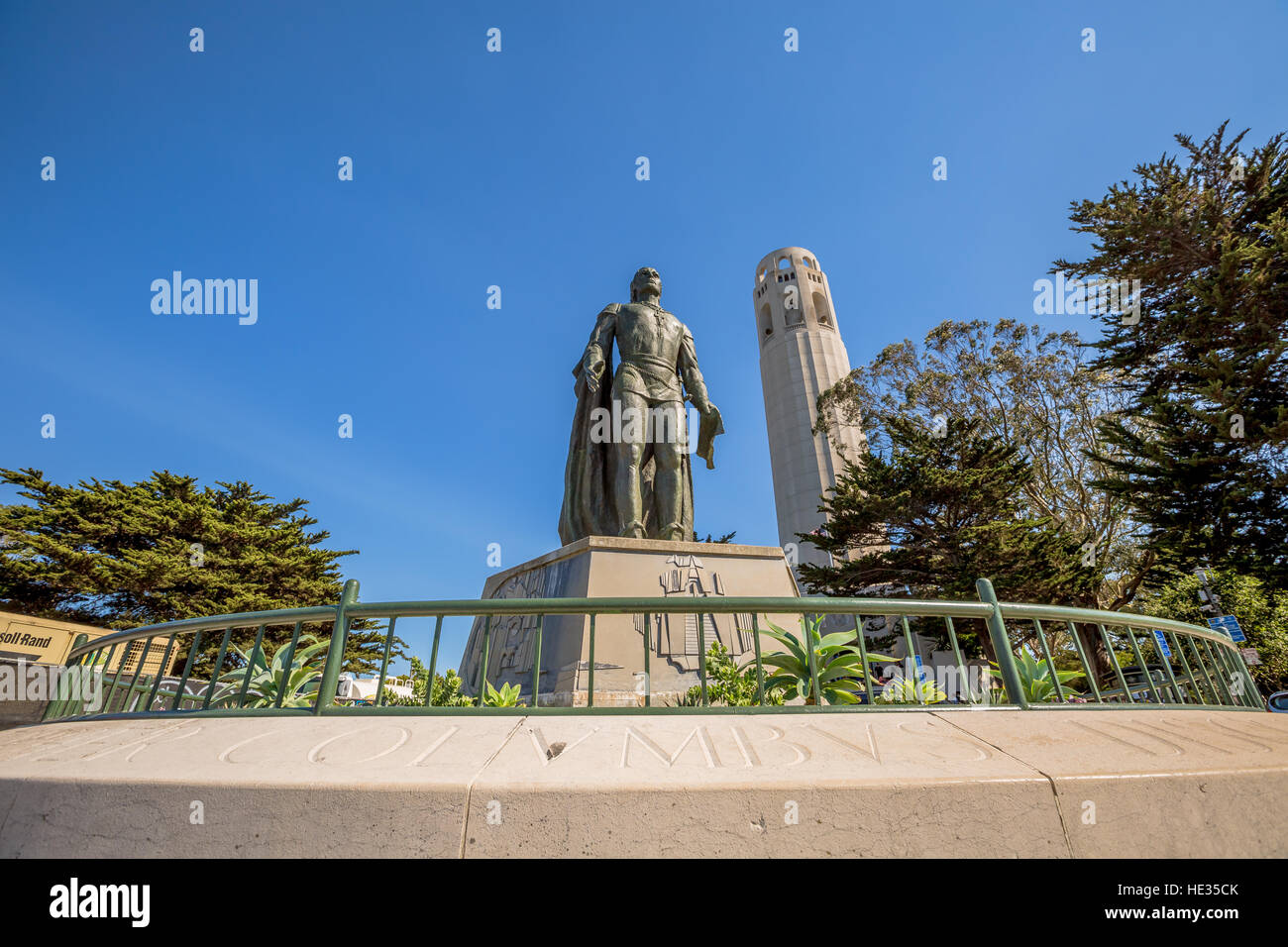 Coit tower statue hi-res stock photography and images - Alamy