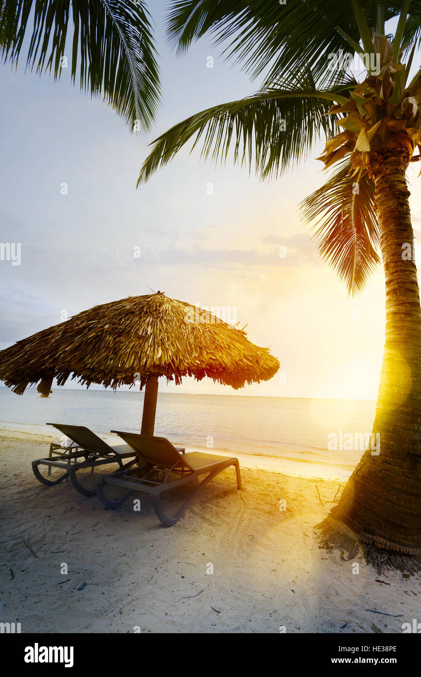 Summer tropical Beach; Peaceful vacation background Stock Photo - Alamy