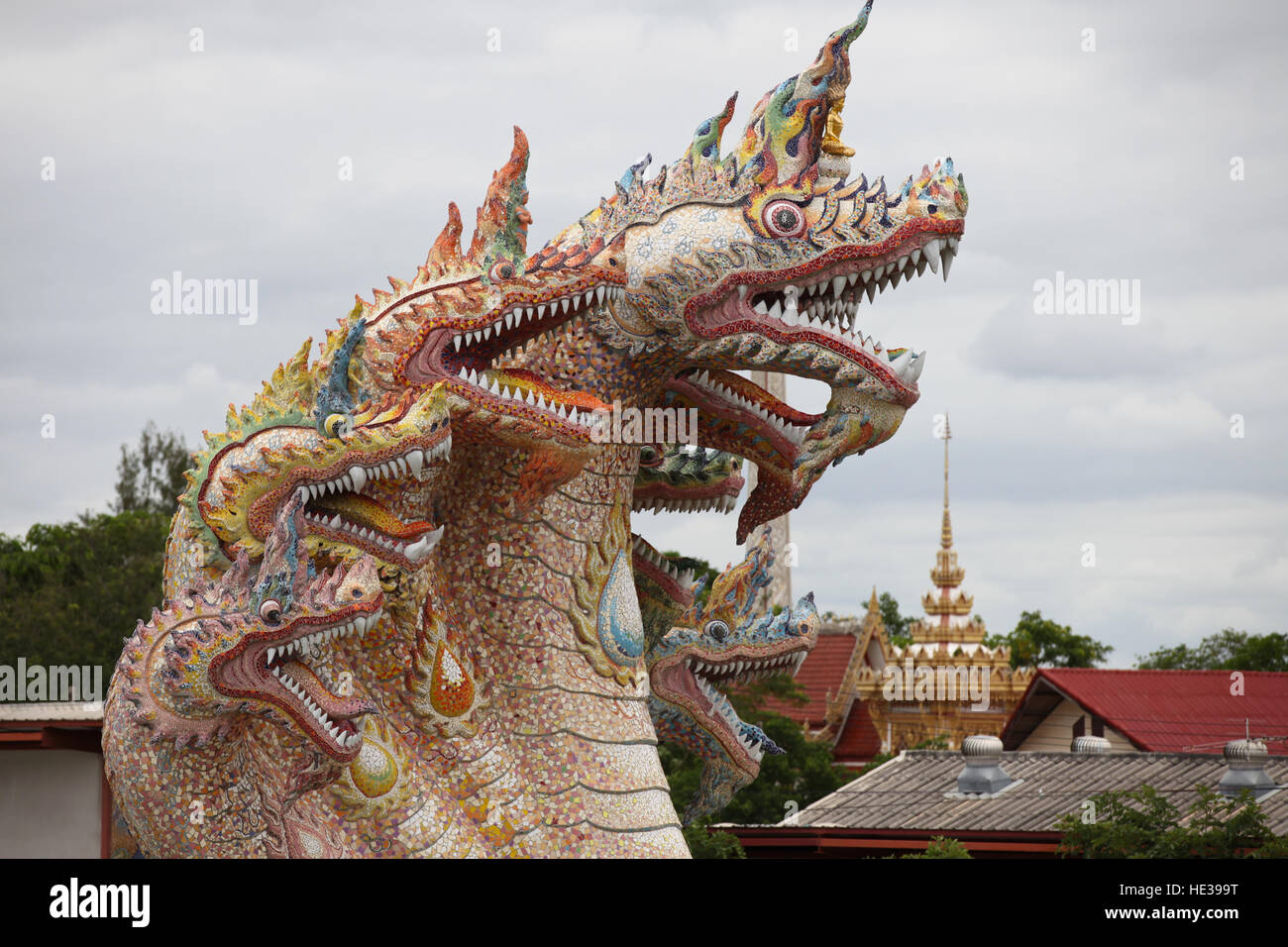 Sculptures of various animals, Thailand, South East Asia Stock Photo ...