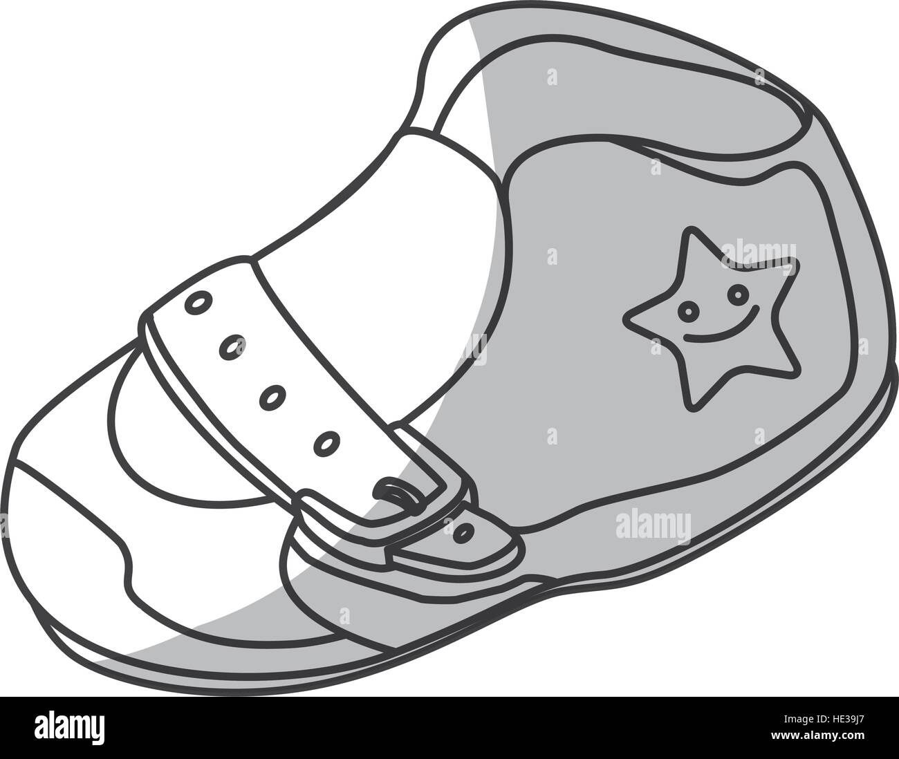 White baby shoes Stock Vector Images - Alamy