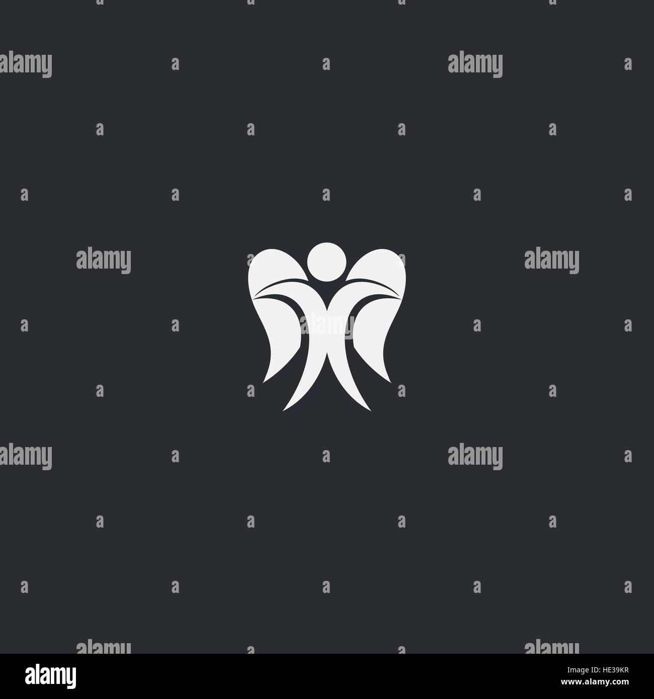 White angel on christmas Stock Vector Images - Alamy
